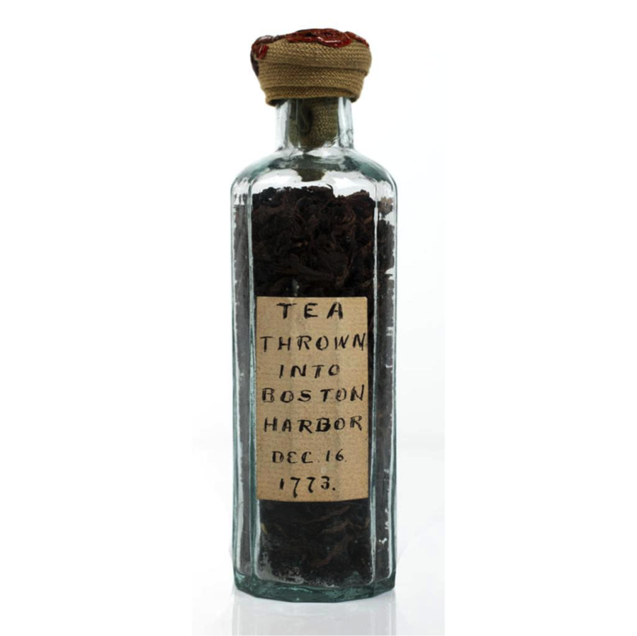 Sample of tea thrown into Boston Harbor, December 16, 1773 | Emily Contois