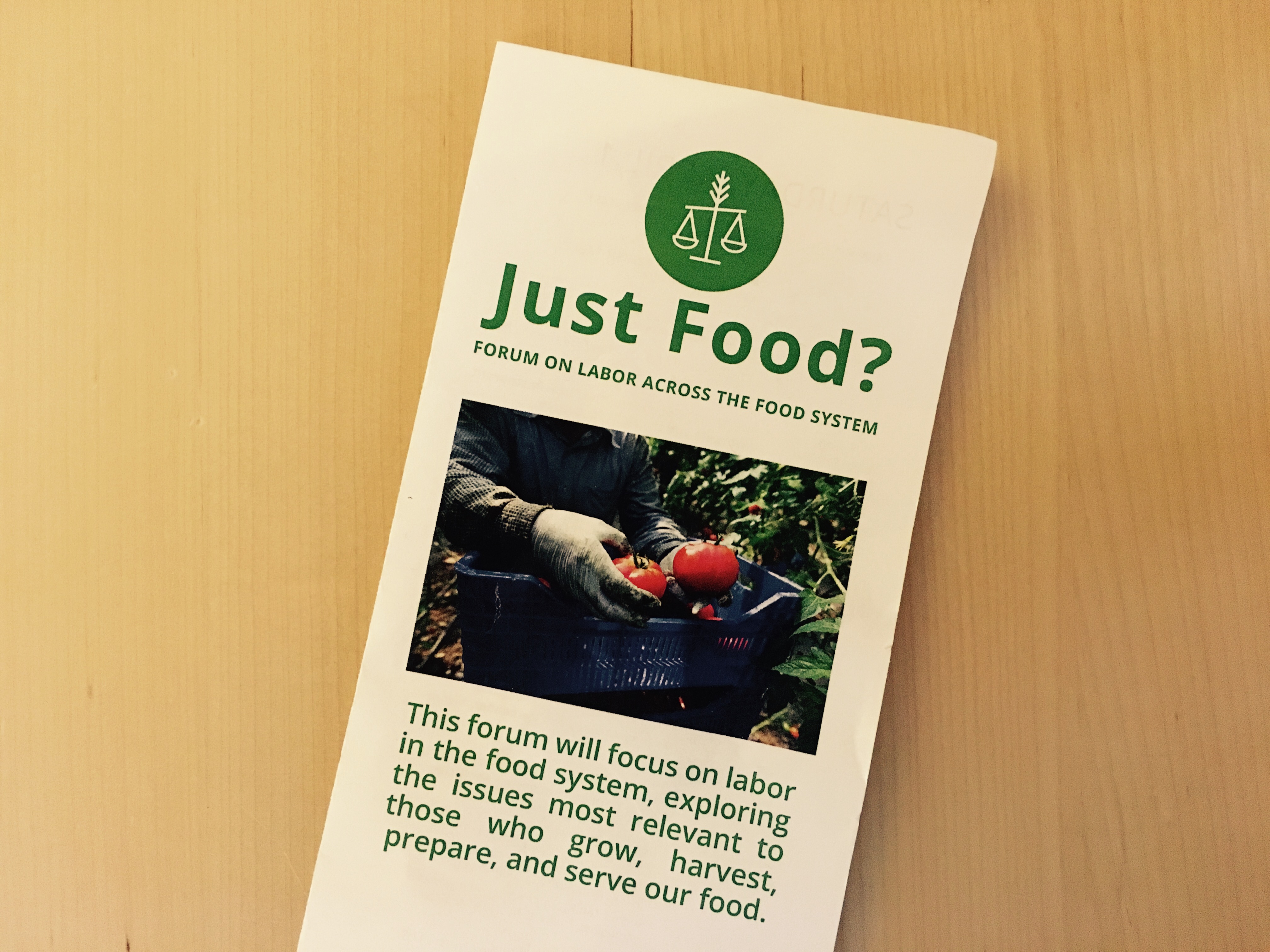 Addressing Labor Across the Food System at the Just Food? Forum | Emily ...